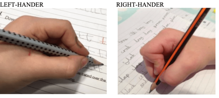 How to help left-handers write neatly