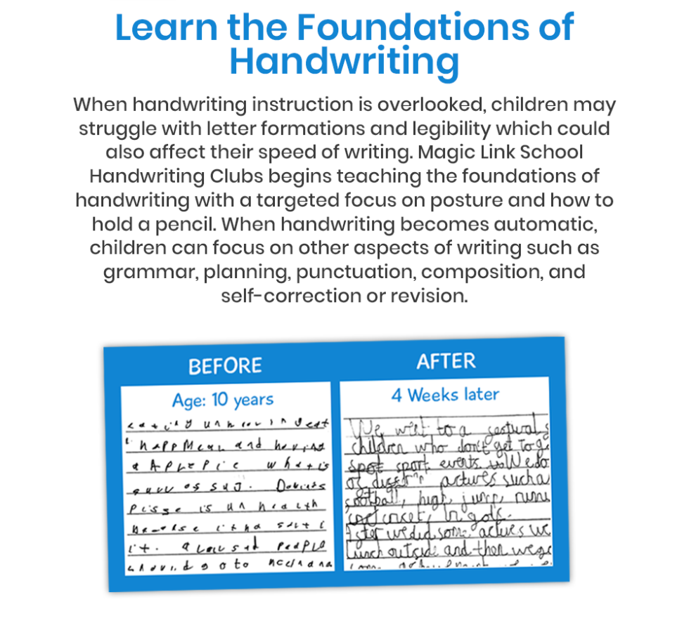 school-handwriting-clubs - Magic Link Handwriting