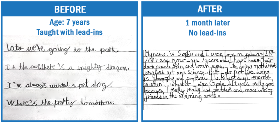 Before And After Handwriting